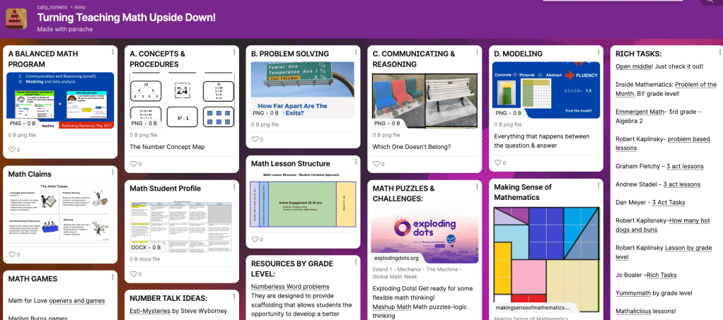 Padlets & Other Resources – Making Sense of Mathematics